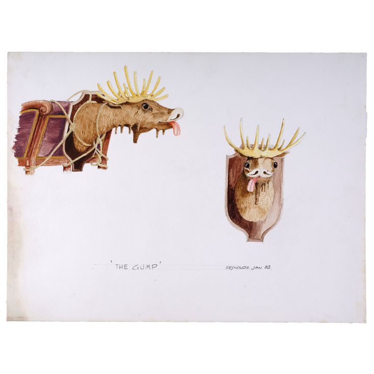 Hand-drawn Norman Reynolds The Gump Concept Sketch | RETURN TO OZ (1985)