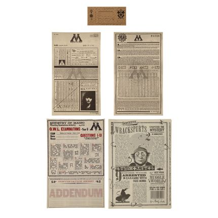 Lot 1237. Exam Paper, Ministry of Magic Documents, Gringotts Rune ...
