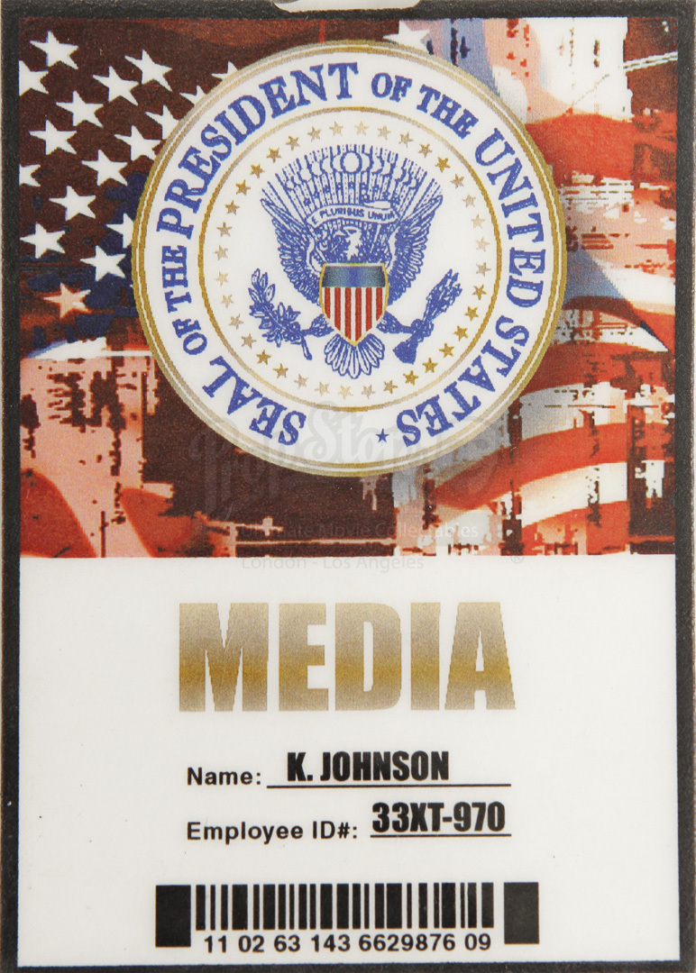 White House Media Badge | Prop Store - Ultimate Movie Collectables