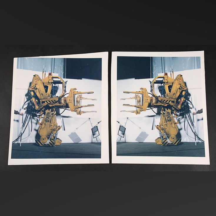Two Lighting Test Images of the Power Loader | ALIENS (1986)