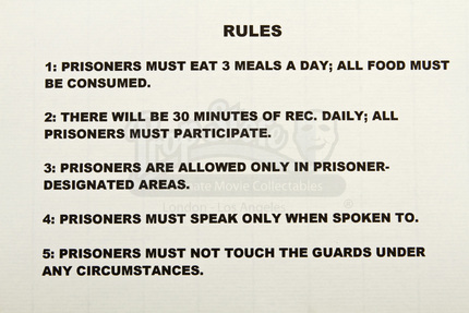 Sheet of Rules | Prop Store - Ultimate Movie Collectables