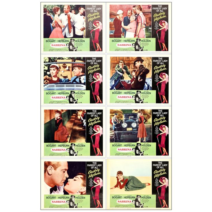 Lot # 31: SABRINA - Lobby Card Set (8) (11 x 14 ); Very Fine