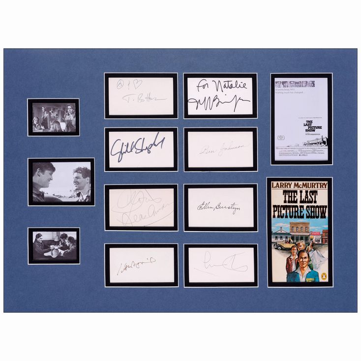 Lot 171 - THE LAST PICTURE SHOW Autographs in Display (24 x 18 ...