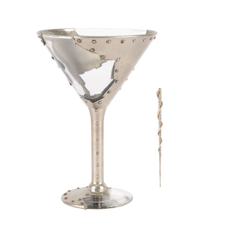 772. The Merovingians (Lambert Wilson) Martini Glass and Toothpick ...