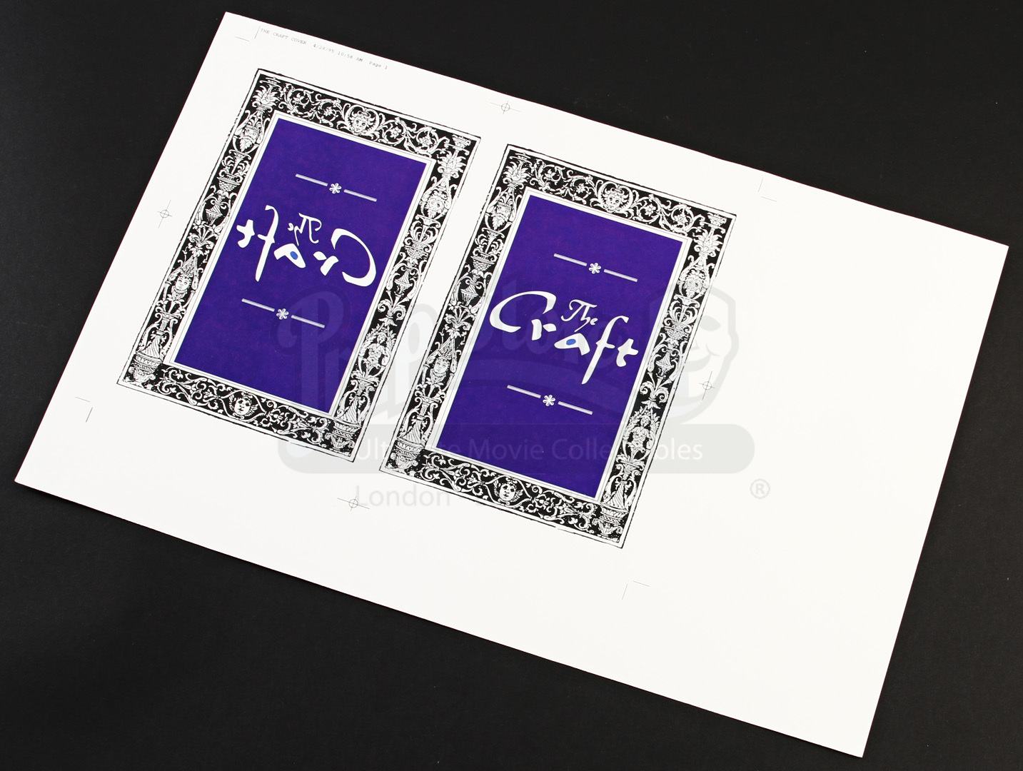 Original Production Art The Craft Book Cover | Prop Store - Ultimate ...