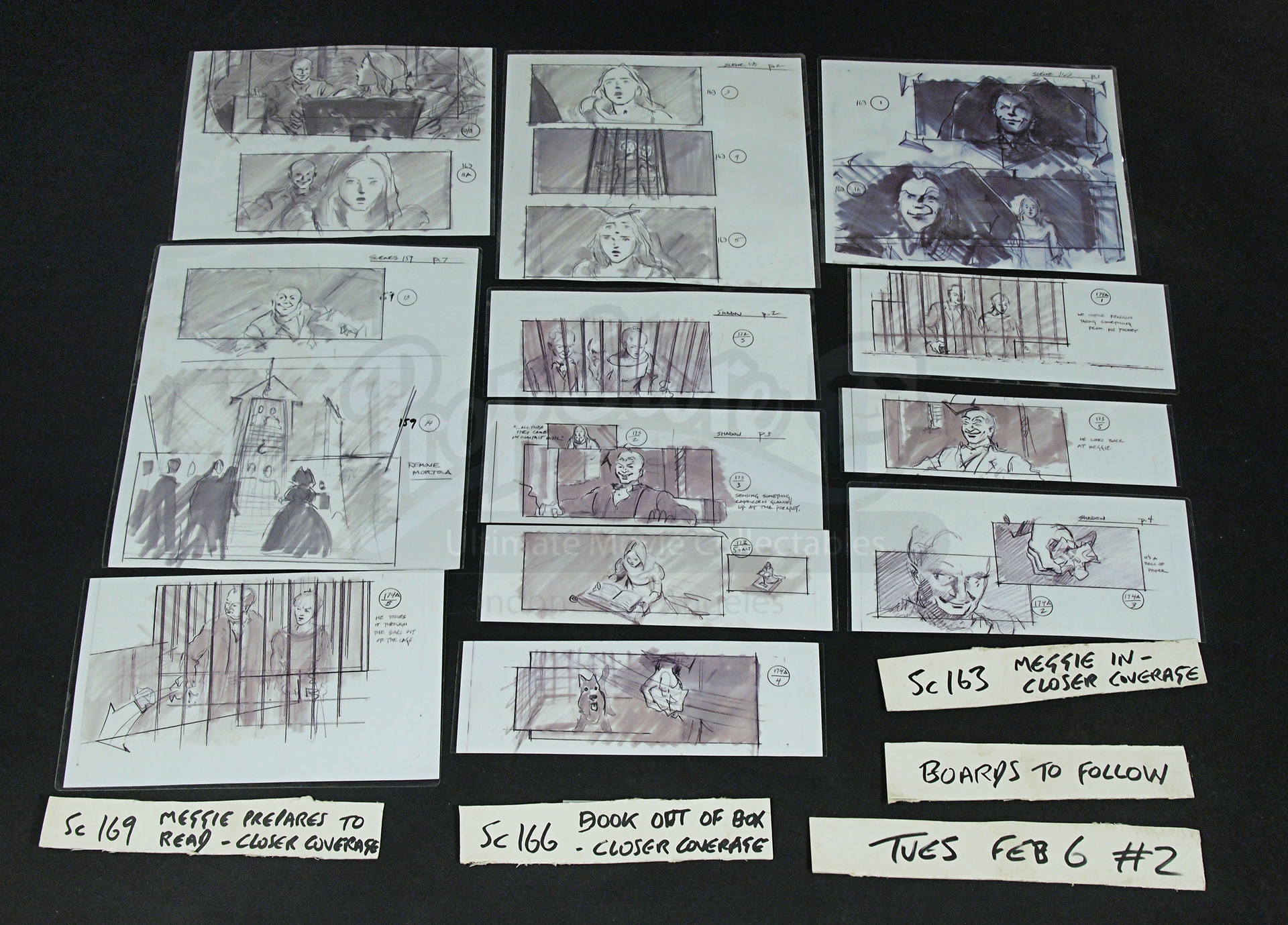Production-Used Storyboards | Prop Store - Ultimate Movie Collectables