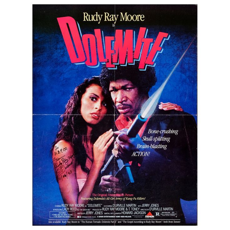 563. DOLEMITE - Cast-Autographed Home Video Release Poster Cast ...