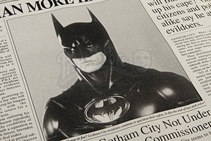 Unfinished Daily Gotham Newspaper Front Page | Prop Store - Ultimate ...