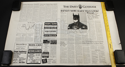 Unfinished Daily Gotham Newspaper Front Page | Prop Store - Ultimate ...
