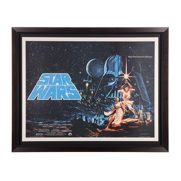 Lot # 379 : STAR WARS: A NEW HOPE (1977) - Hildebrandt Quad Framed