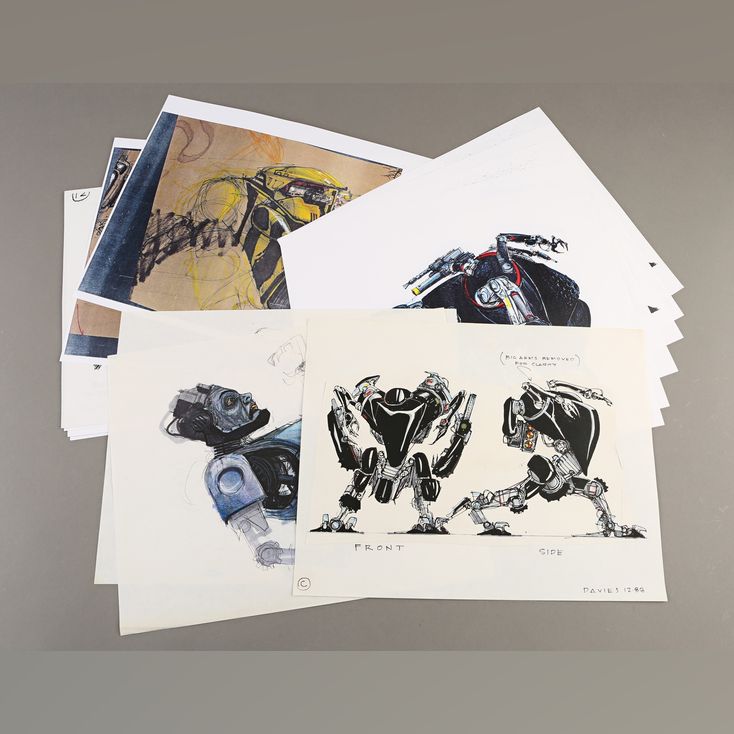Printed Cain Concept Art | ROBOCOP 2 (1990)