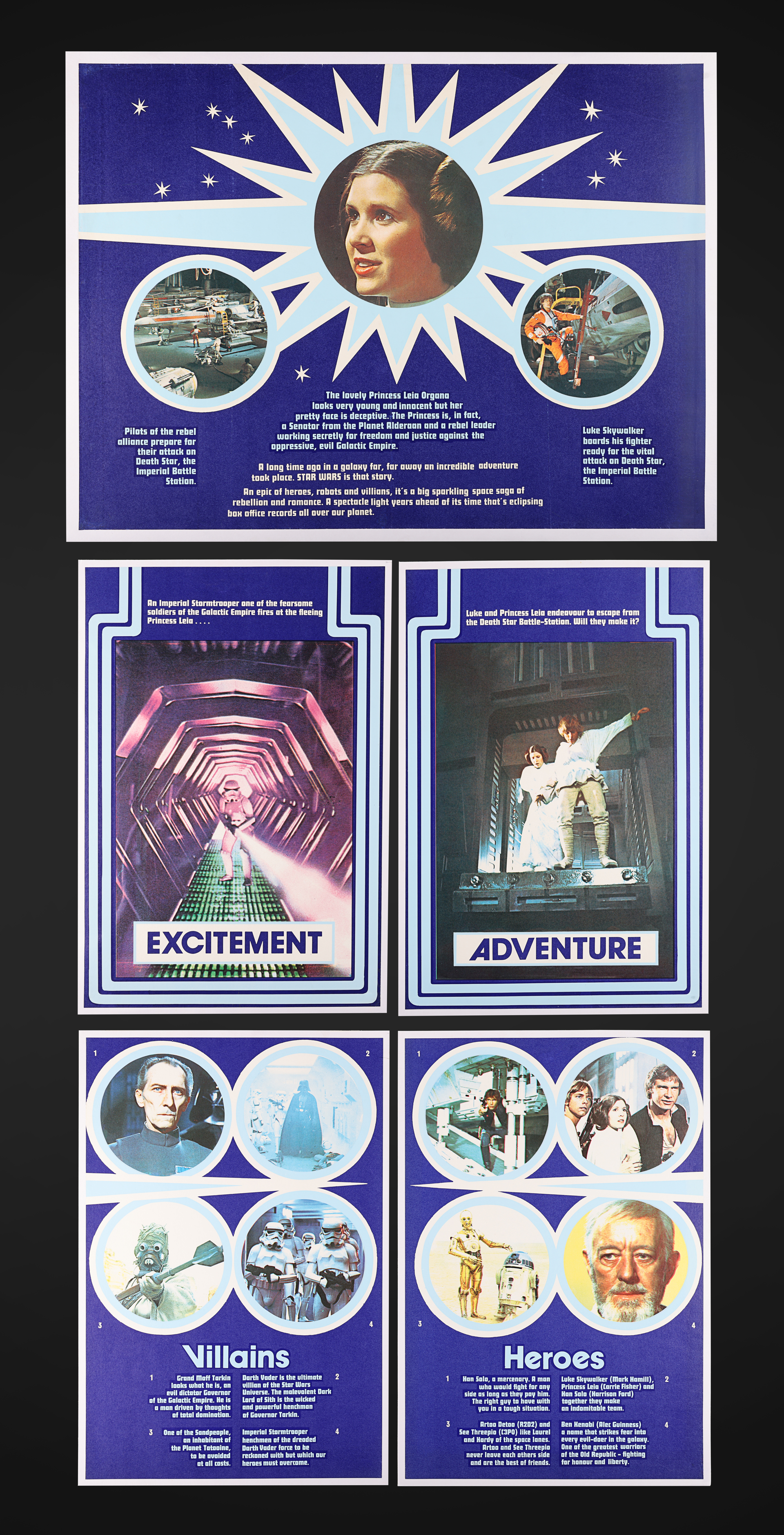 Lot #357 - STAR WARS: A NEW HOPE (1977) - Complete Marler Haley Set ...