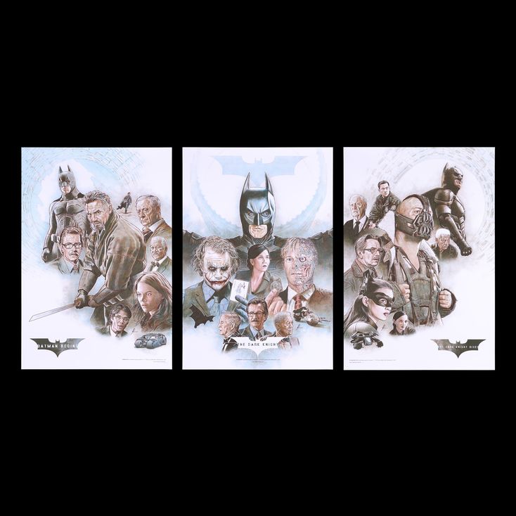 Set of Three Matching Hand-numbered Limited Edition Screen Prints by ...