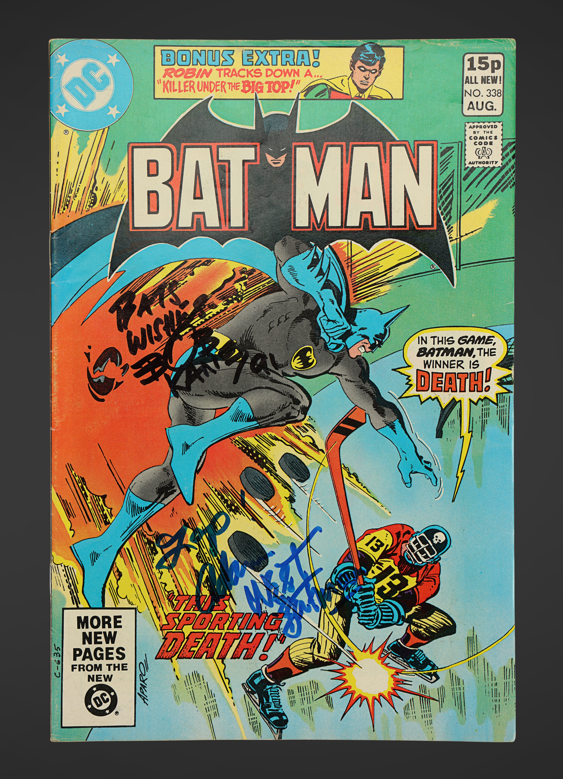 Lot #47 - BATMAN COMIC (#338) - Bob Kane and Adam West Autographed ...