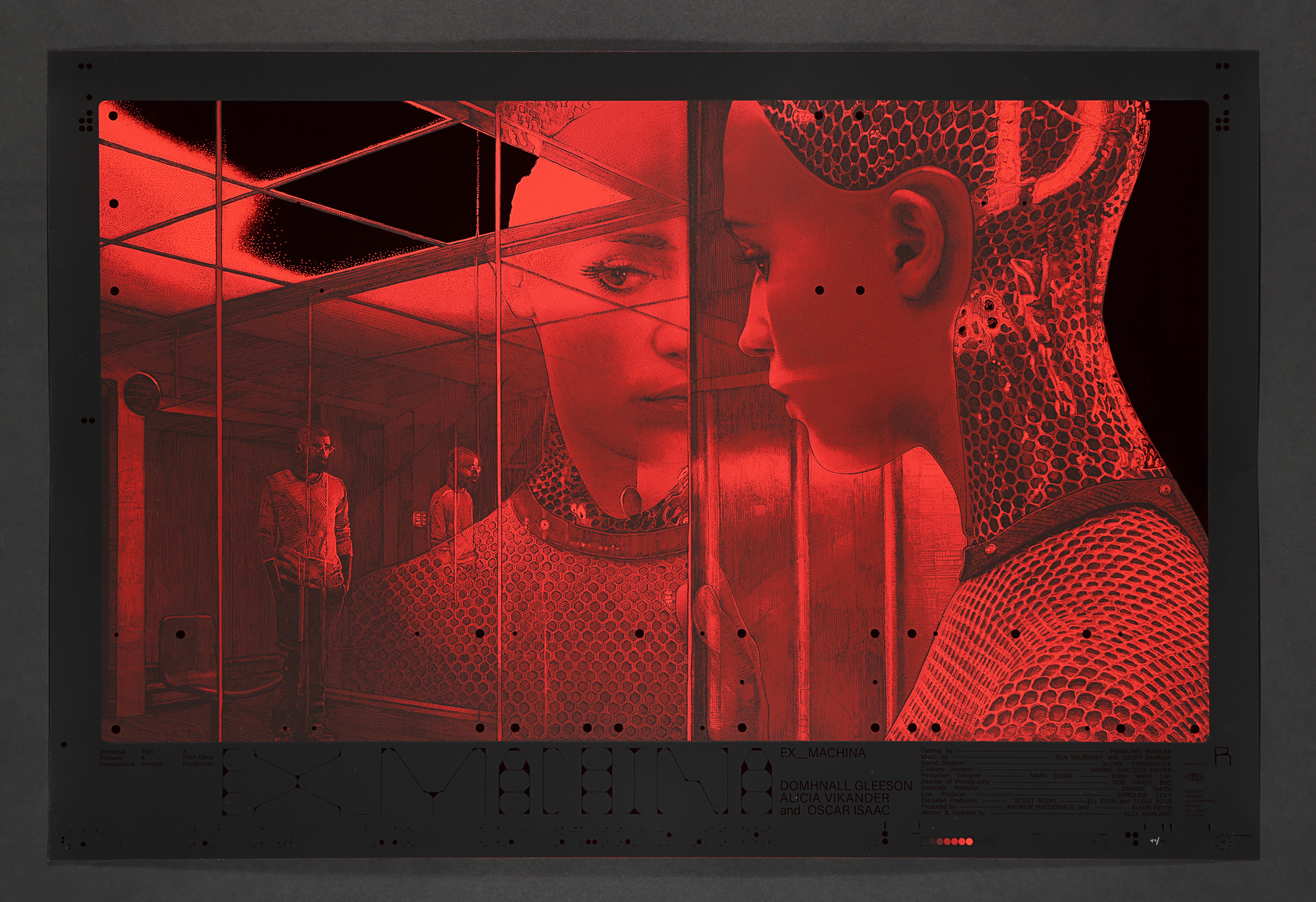 Lot #499 - EX MACHINA (2014) - Hand-Numbered Limited Edition Red Foil ...