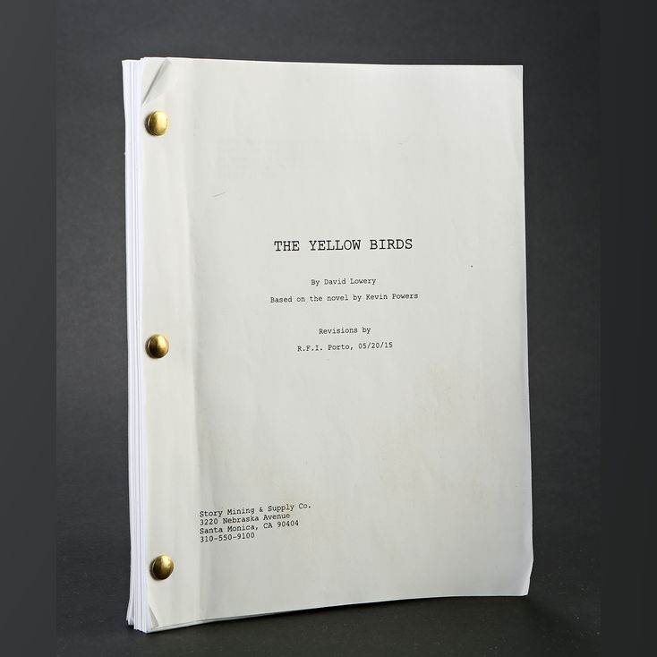 Script with Highlights | YELLOW BIRDS, THE (2017)