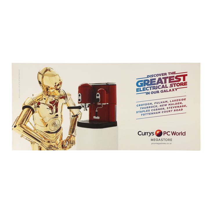 Anthony Daniels Collection Currys PC World Megastore Commercial Print ...