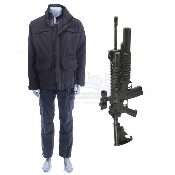 Frank Castles Bullet-Riddled Vest Costume and Stunt Machine Gun ...