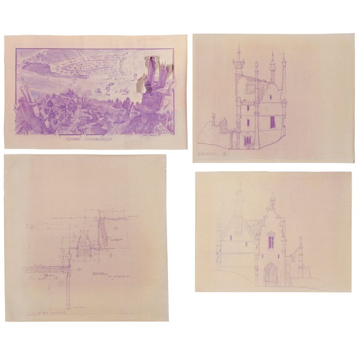 152. Set of Four Jack Johnson The Inventors (Vincent Price) Mansion ...
