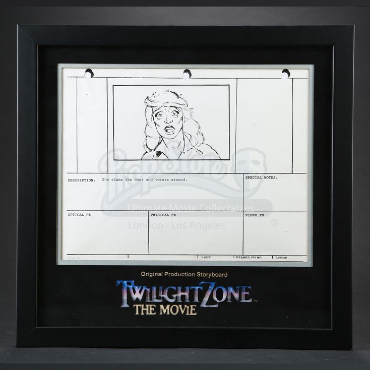 Original Production Storyboard Copy - Close-Up on Helen | TWILIGHT ZONE ...