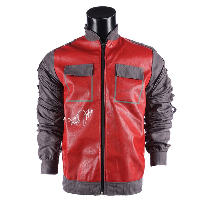 Michael J. Fox Autographed Replica Marty McFly Jacket | BACK TO THE ...