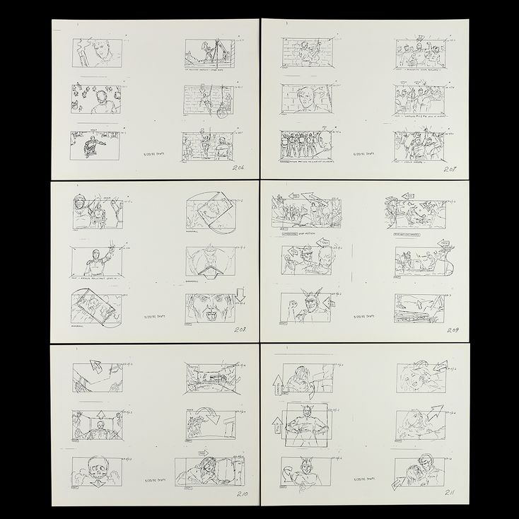 Storyboard Copies - Villagers Cheer Ash | ARMY OF DARKNESS (1992)
