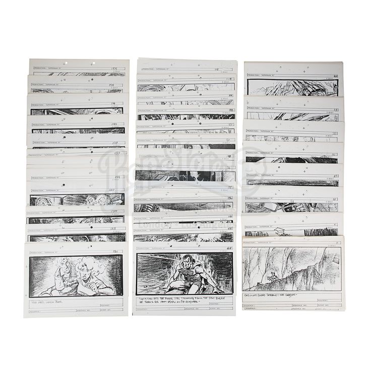 Lot 1442 - Set of Storyboards | SUPERMAN III (1983)