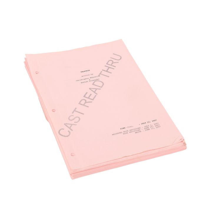 Read-through Script | VALKYRIE (2008)