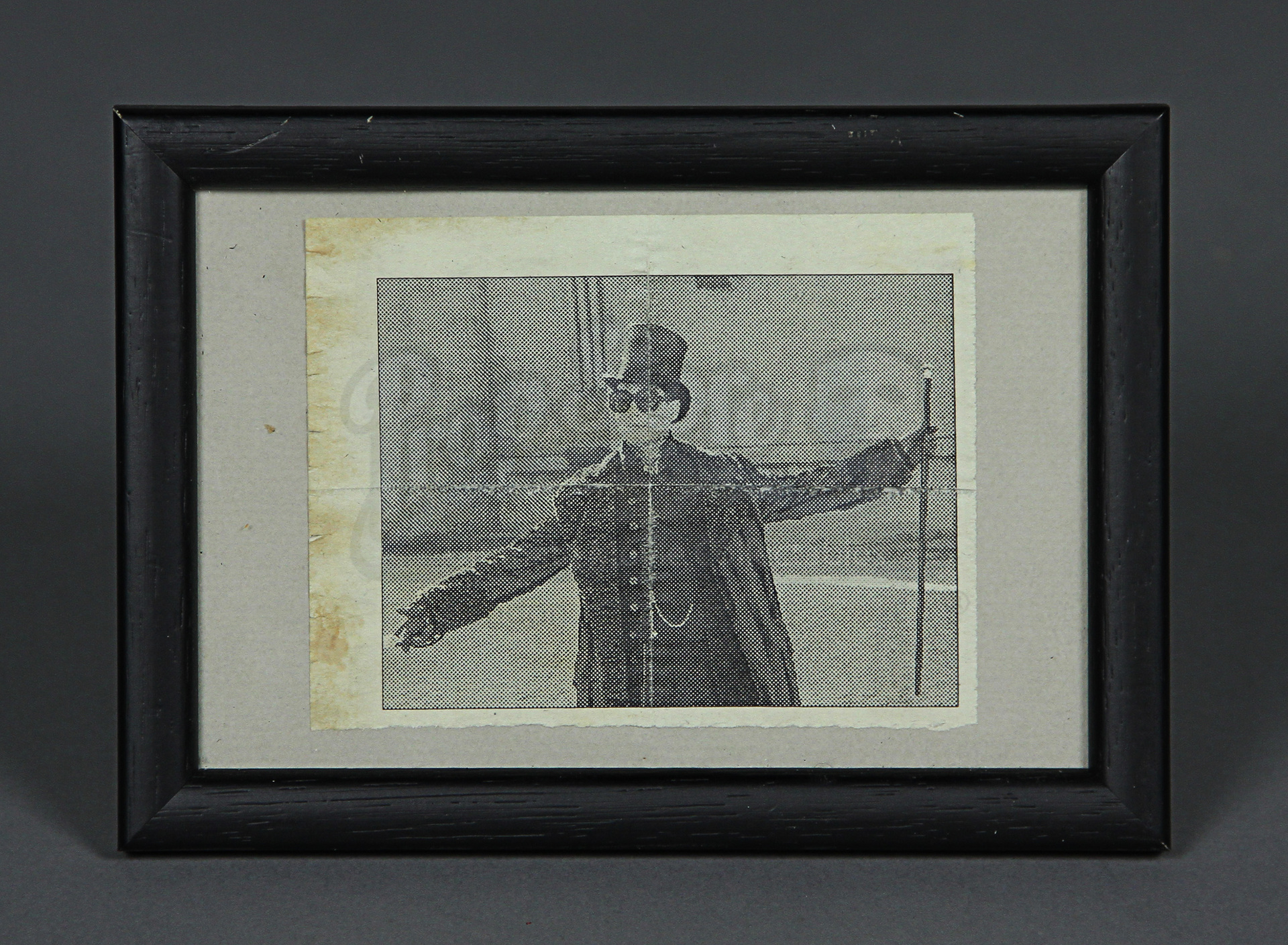 Wilbur Wonka Christopher Lee Framed Newspaper Cutting Willy Wonka Johnny Depp Photo Prop
