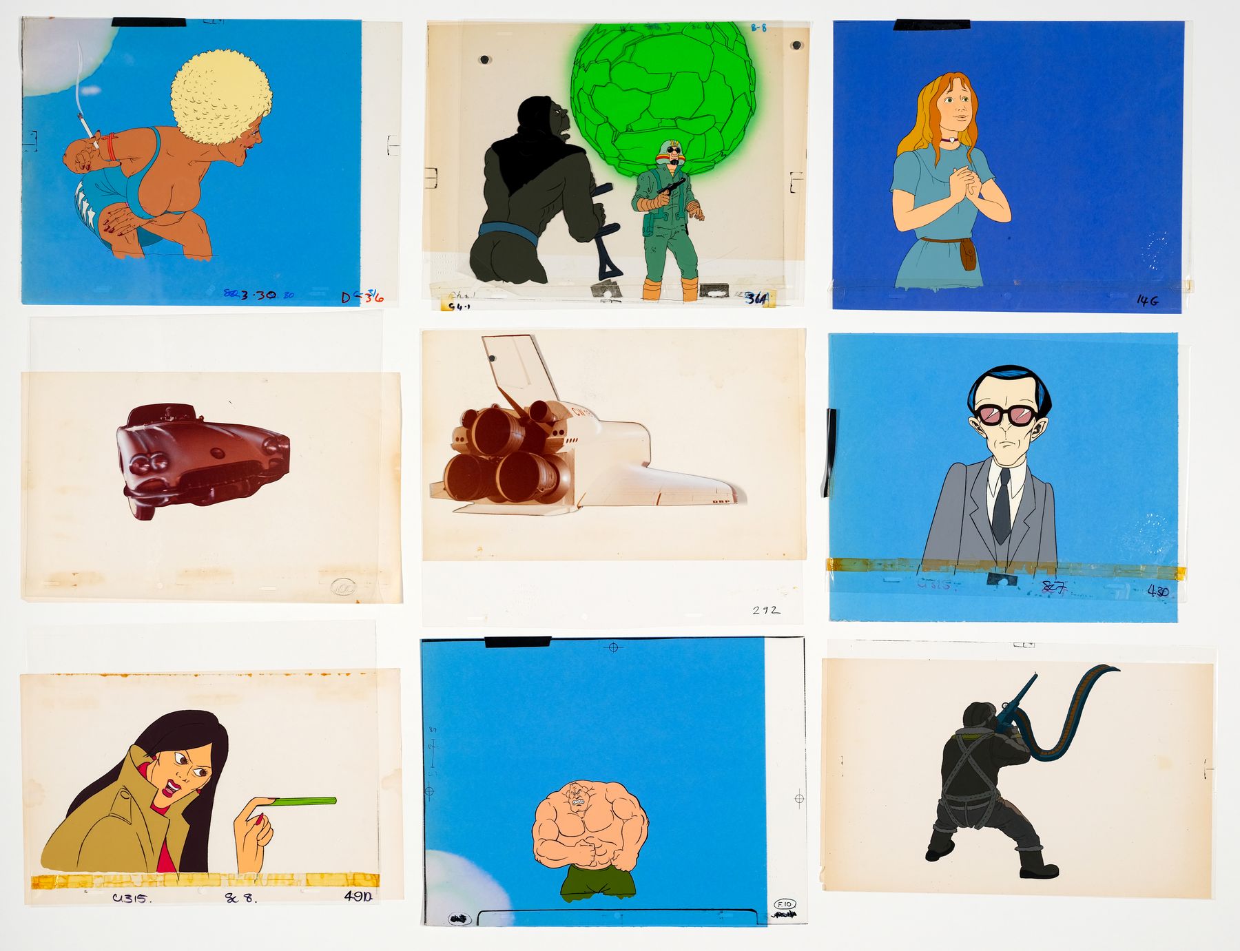 2207. Heavy Metal Animation Portfolio of Original Production Cels with ...