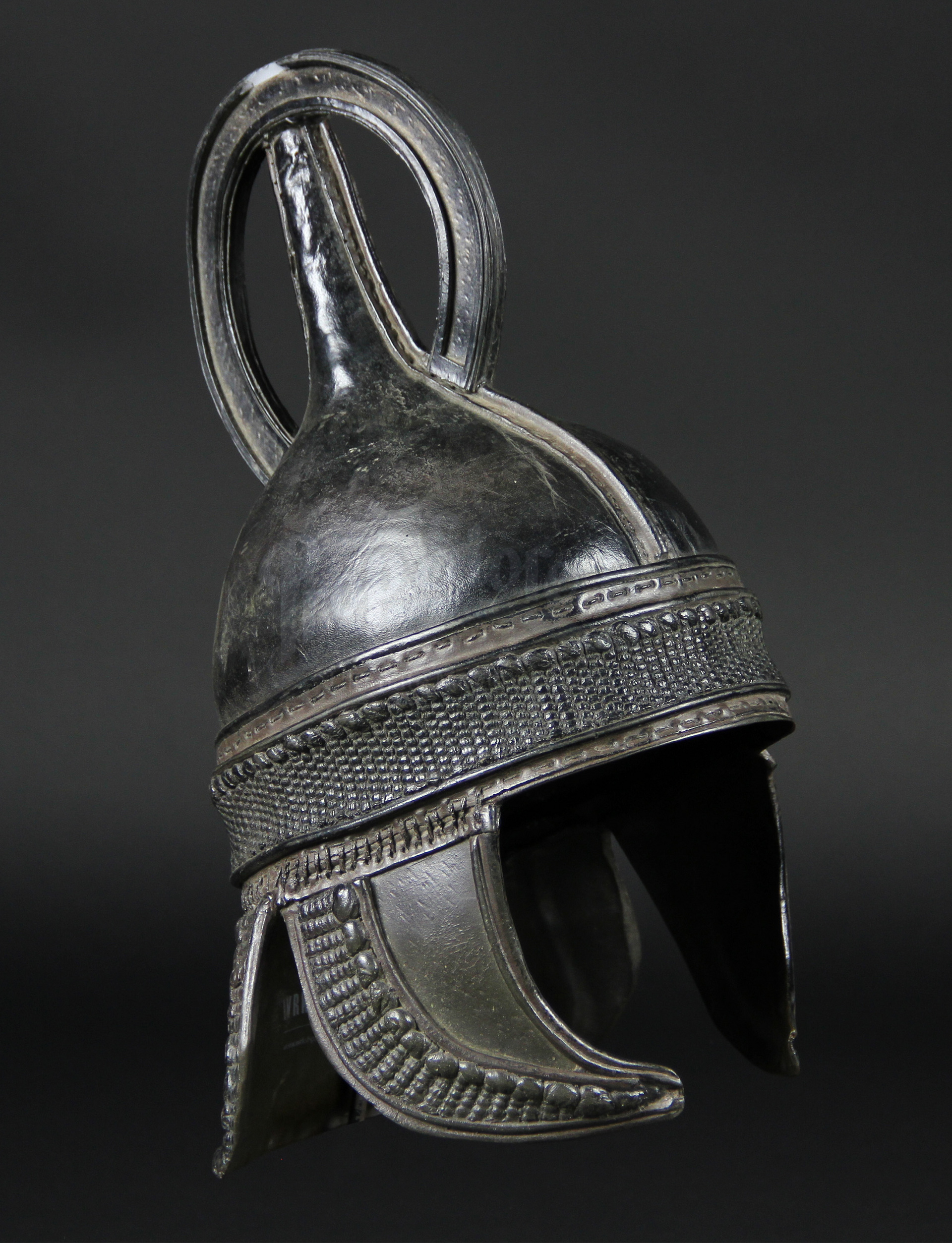Black Hooped Thracian Helmet | Prop Store - Ultimate Movie Collectables