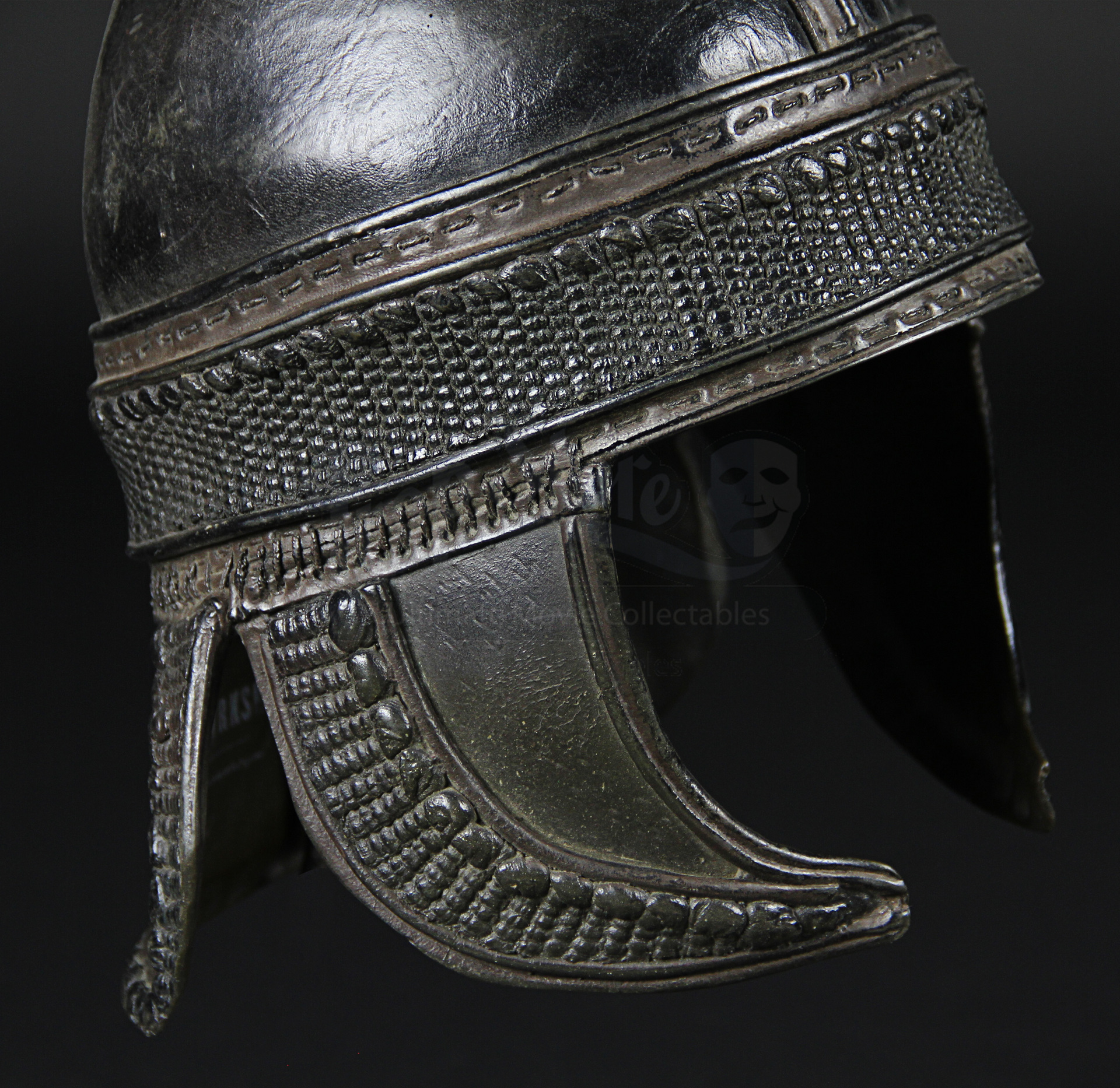Black Hooped Thracian Helmet | Prop Store - Ultimate Movie Collectables