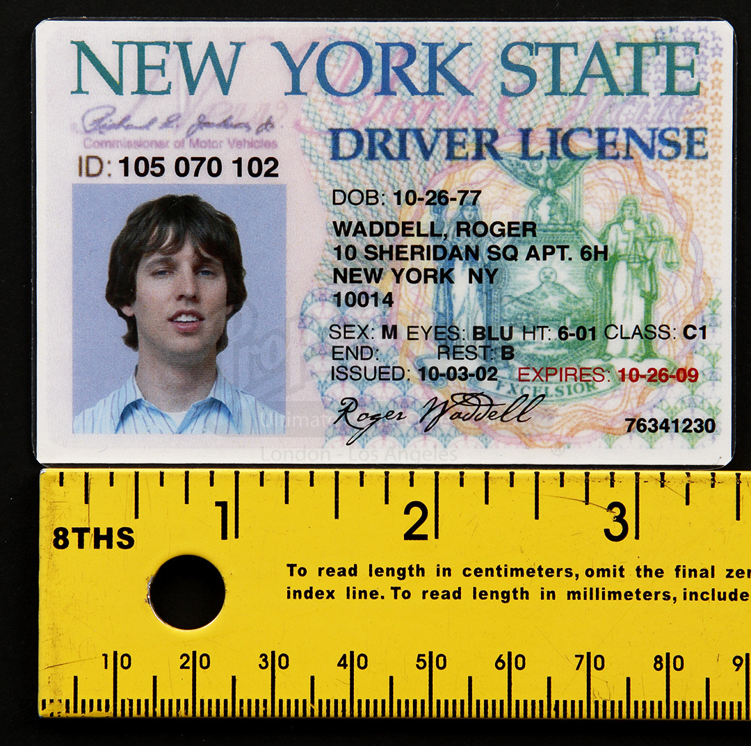 Rogers (Jon Heder) Driver License | Prop Store - Ultimate Movie ...