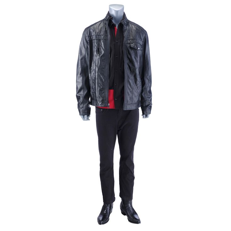 Lot # 17: Nacho Varga (as played by Michael Mando) Leather Jacket with ...