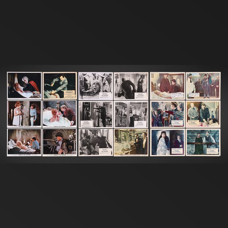 Lot #122 - VARIOUS HAMMER HORROR PRODUCTIONS - 18 Colour and Black-and ...