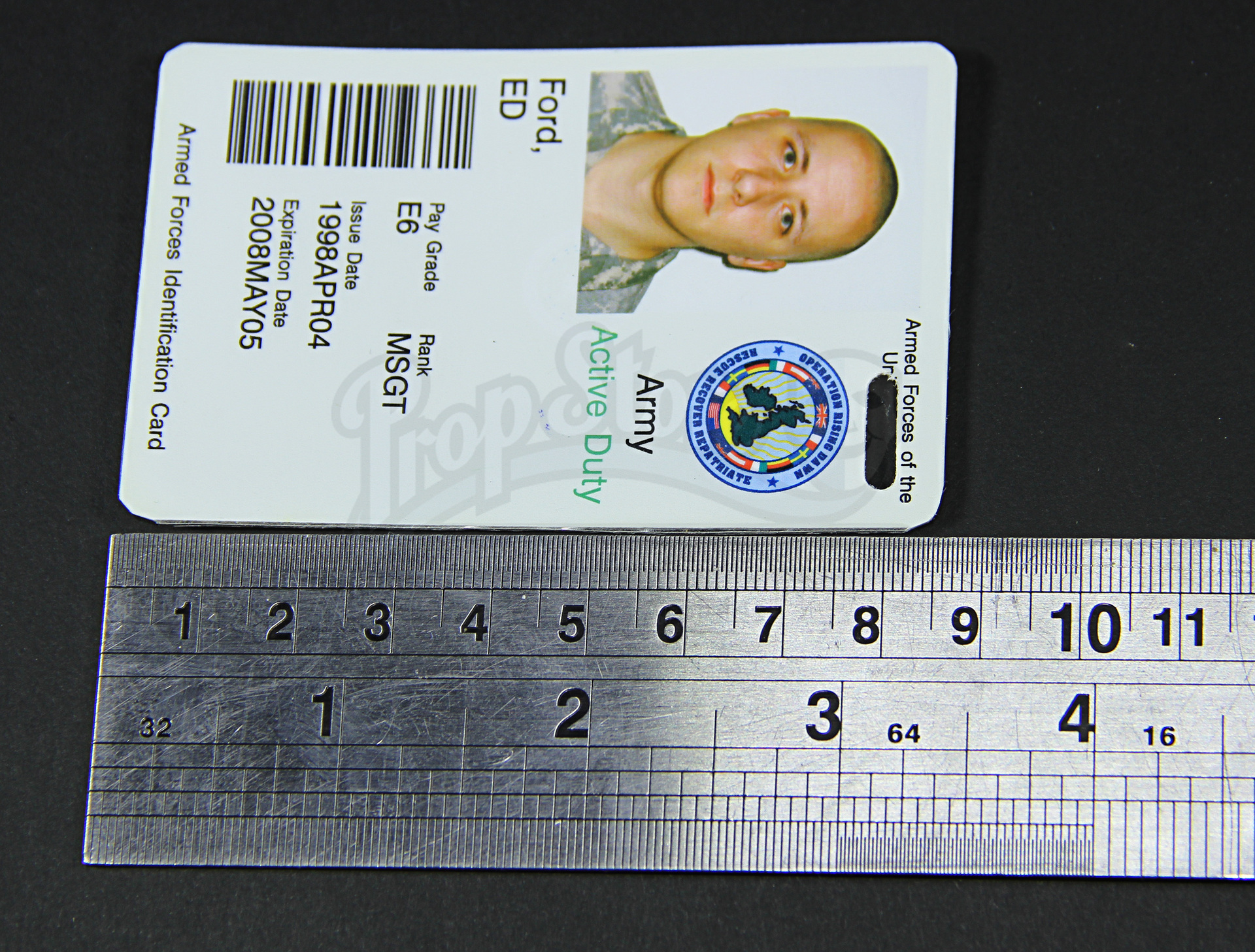 Us Military Id Card Sample
