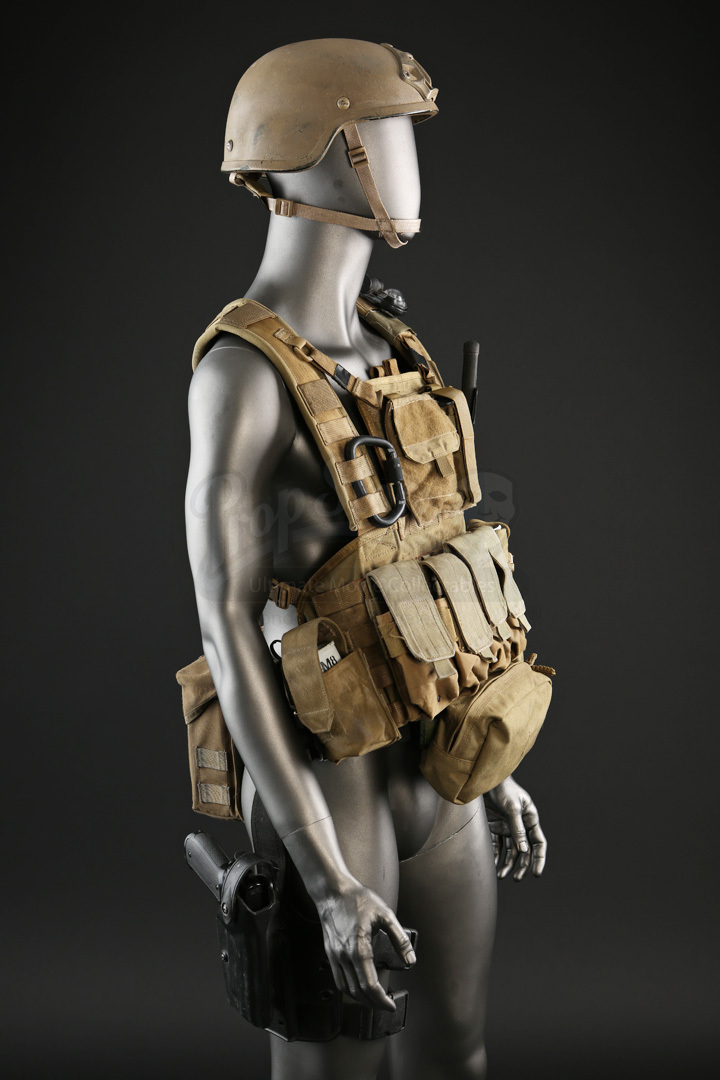 Marc Lees (Luke Grimes) SEAL Team 3 Helmet, Tactical Rig, Handgun, and ...
