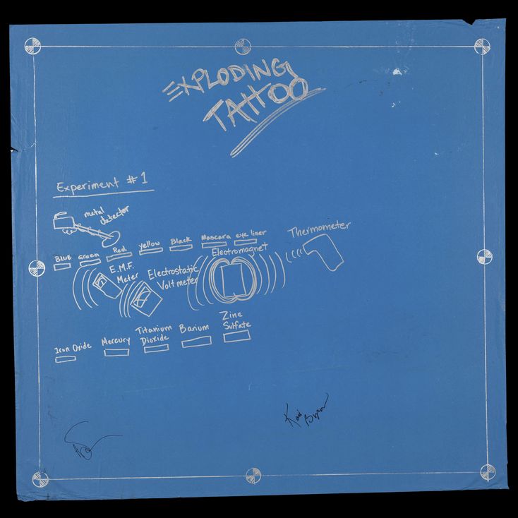 Lot 84 Exploding Tattoo Blueprint Signed by Adam Savage and Kari Byron ...