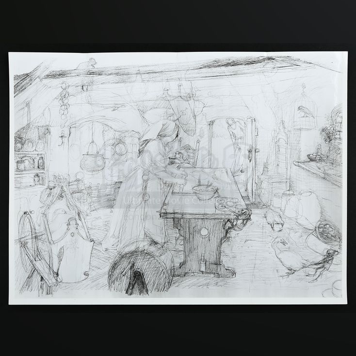 Legend Concept Art - Cottage Interior | LEGEND (1985)