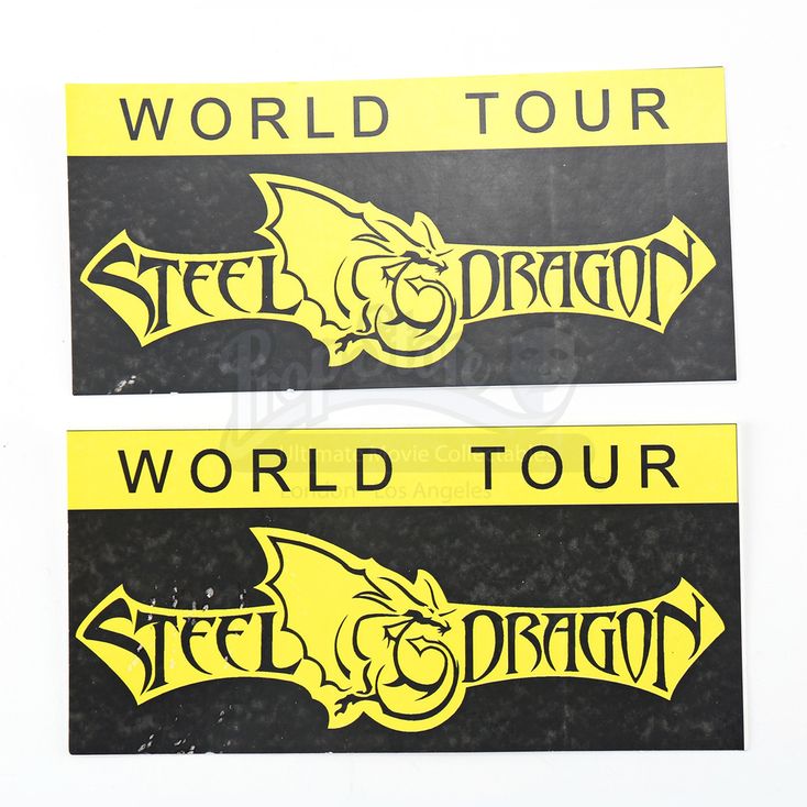 Steel Dragon World Tour Sticker Set | ROCK STAR (2001)