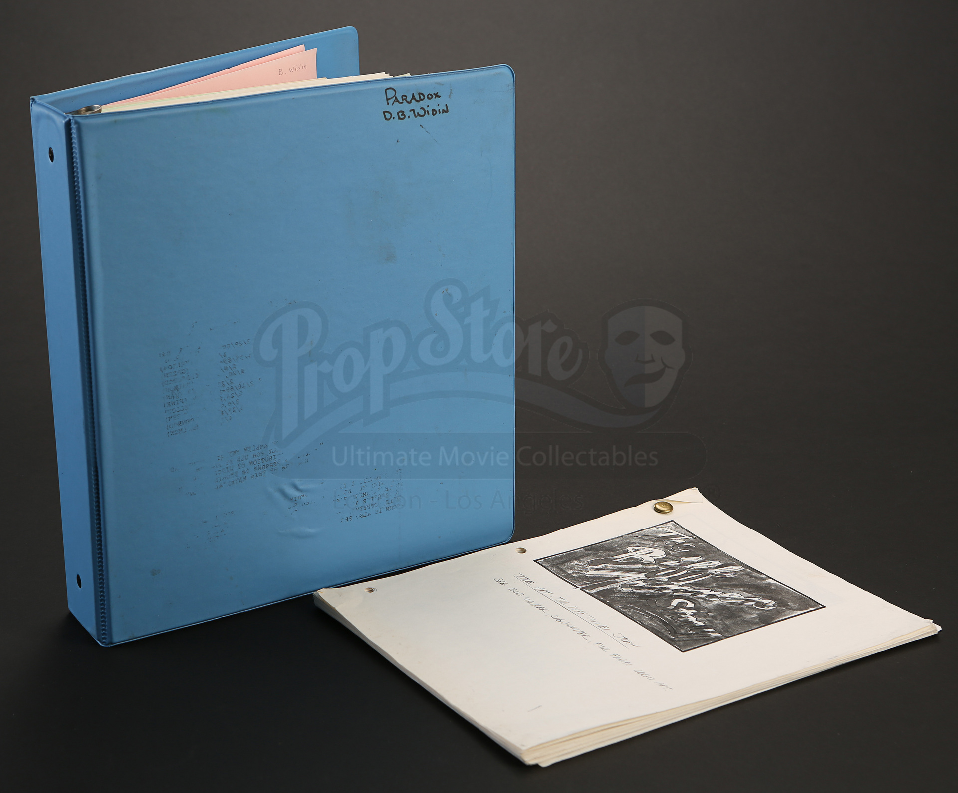 31 - Live Auction 2015 - Production Binder with Revised Screenplays ...