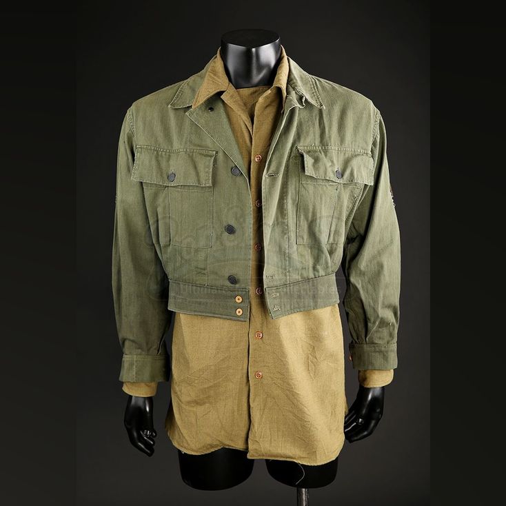 Boyd Bible Swans Stunt BDU Shirt and Herringbone Jacket | FURY (2014)