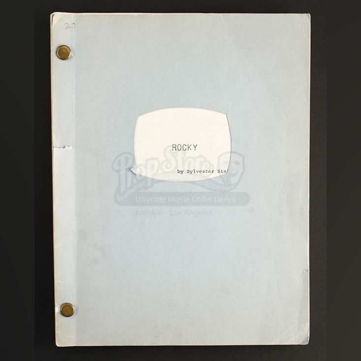 Revised Production Used Script | ROCKY (1976)