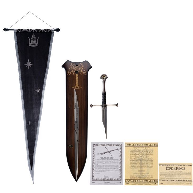 651. United Cutlery Shards of Narsil and The Lord of the Rings Anduril ...