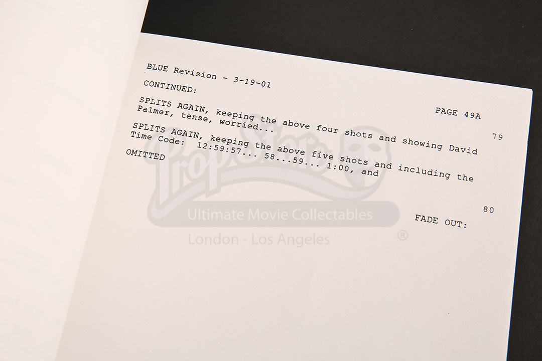Autographed Pilot Script | Prop Store - Ultimate Movie Collectables