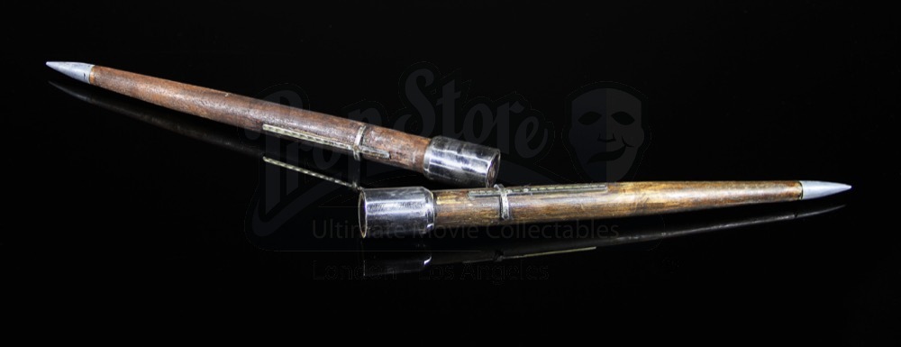 324 - Dracula Auction - Pair of Hero Vampire Stakes | Prop Store ...