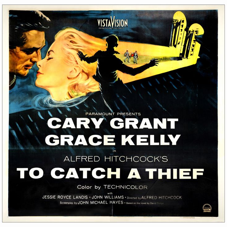 409. TO CATCH A THIEF (1955) Six Sheet (81 x 81) Very Fine on Linen ...