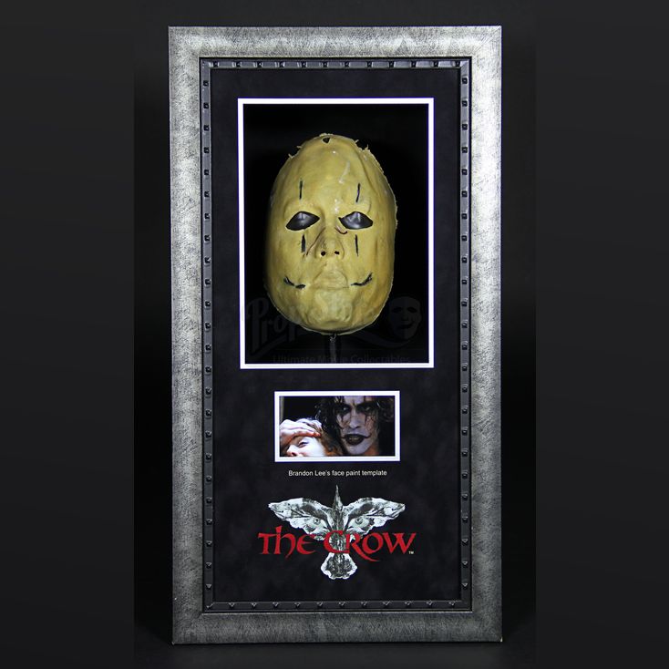 Eric Draven (Brandon Lee) Make-Up Template Display | CROW, THE (1994)