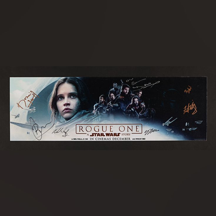 Lot 374 - Felicity Jones, Diego Luna, Gareth Edwards, Donnie Yen, Riz ...