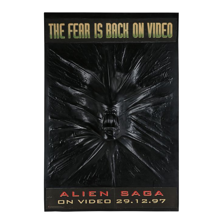 Lot #6 - ALIEN SAGA (1997) - 3D Relief Promotional Poster, 1997